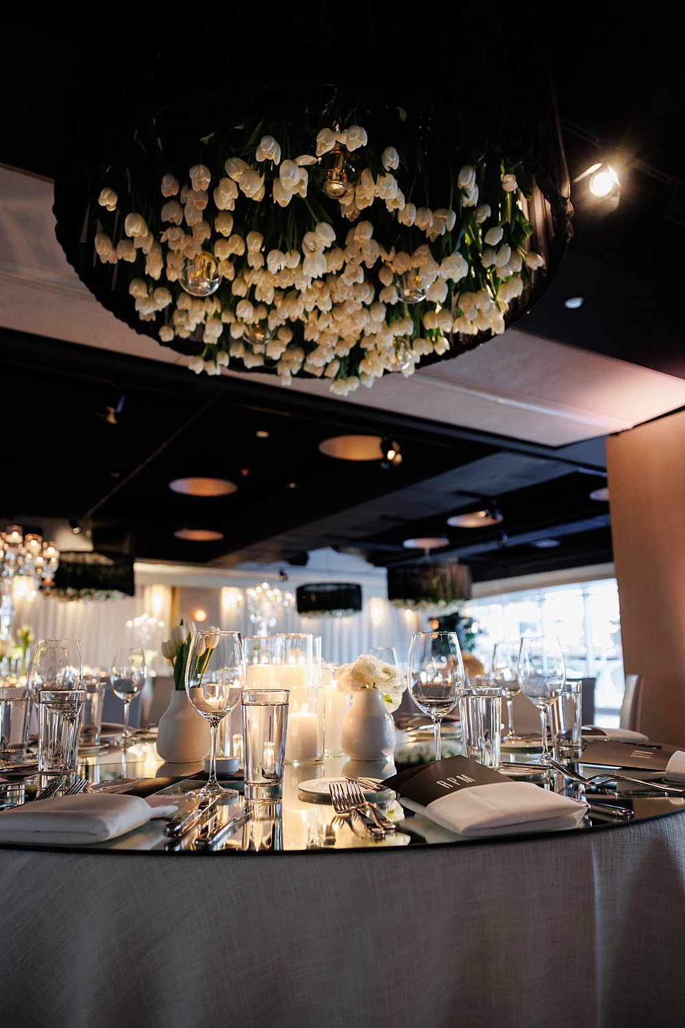 Chic Black and White Wedding at RPM Events - LOLA Event Productions
